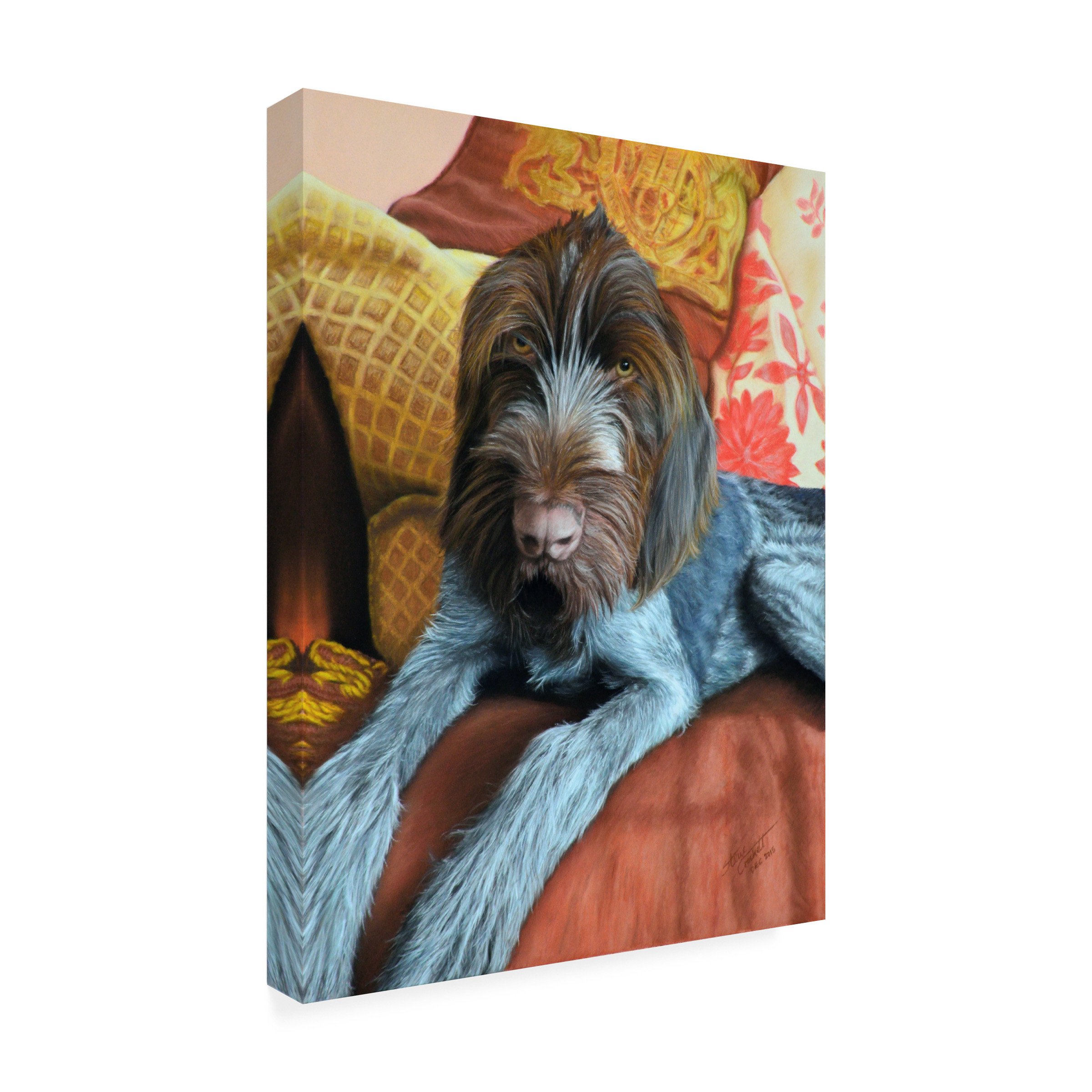 Winston Porter Pet Portrait of Zadok the German Wirehaired Pointer by ...