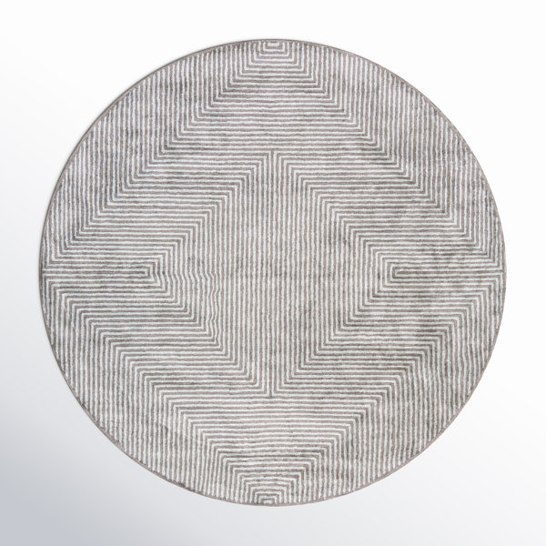 Balos Geometric Handmade Tufted Dust Sage/Dark Green Area Rug & Reviews ...