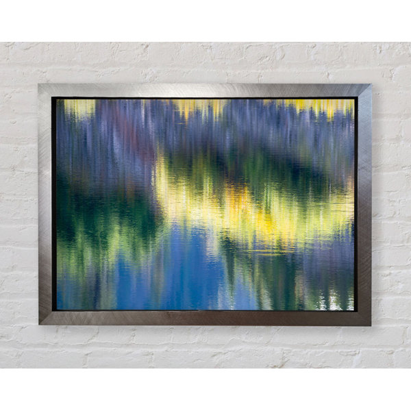 Bright Star Green And Blue Reflections Staggered - Single Picture Frame ...