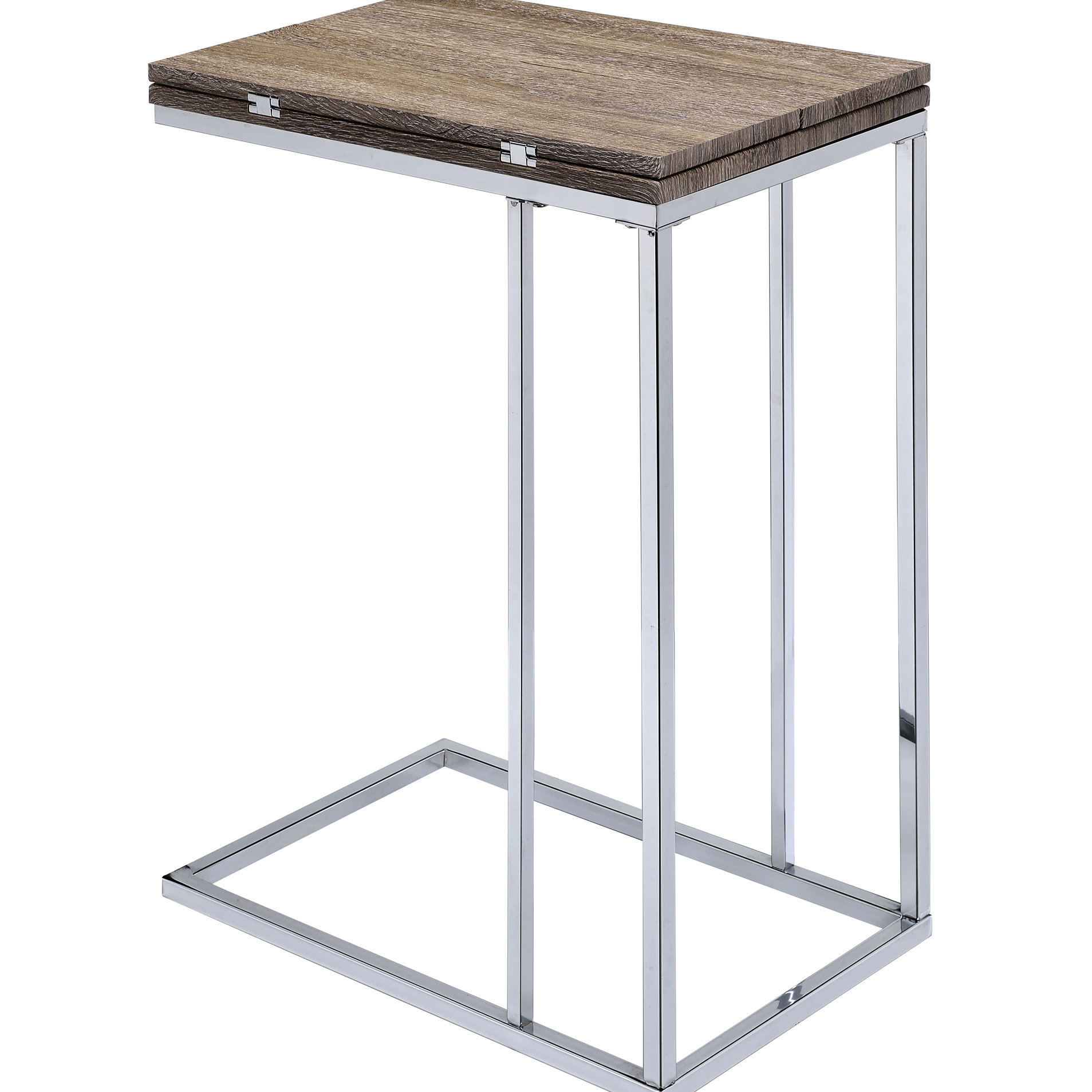 Ebern Designs Chic Weathered Oak & Table - Expandable Surface ...