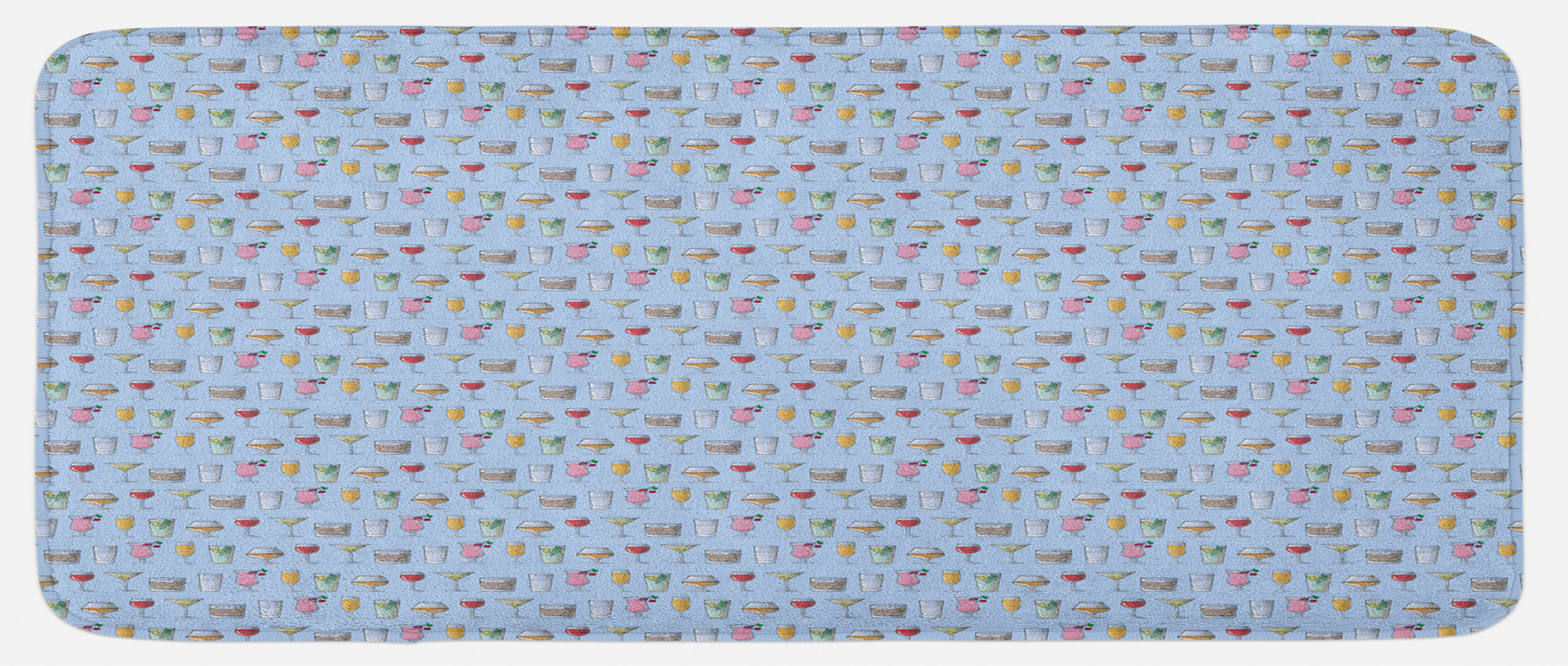 East Urban Home Cocktail Kitchen Mat | Wayfair