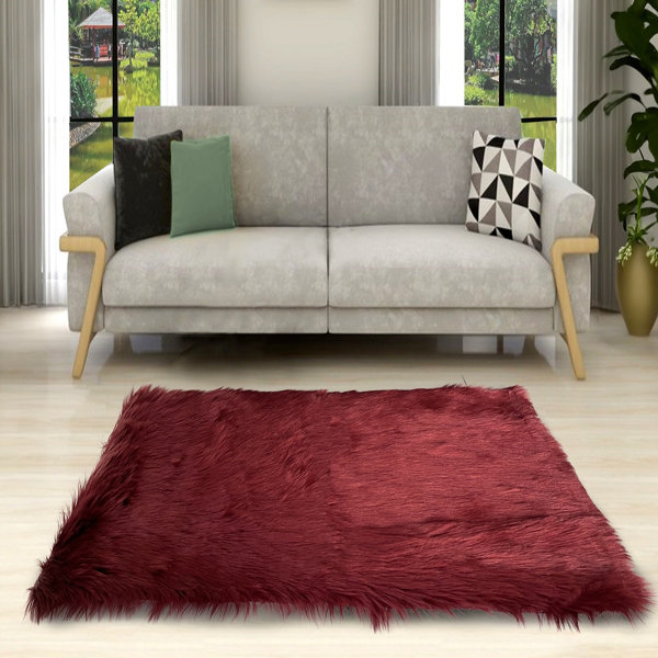 Mercer41 Rejetta Faux Fur Rug | Wayfair