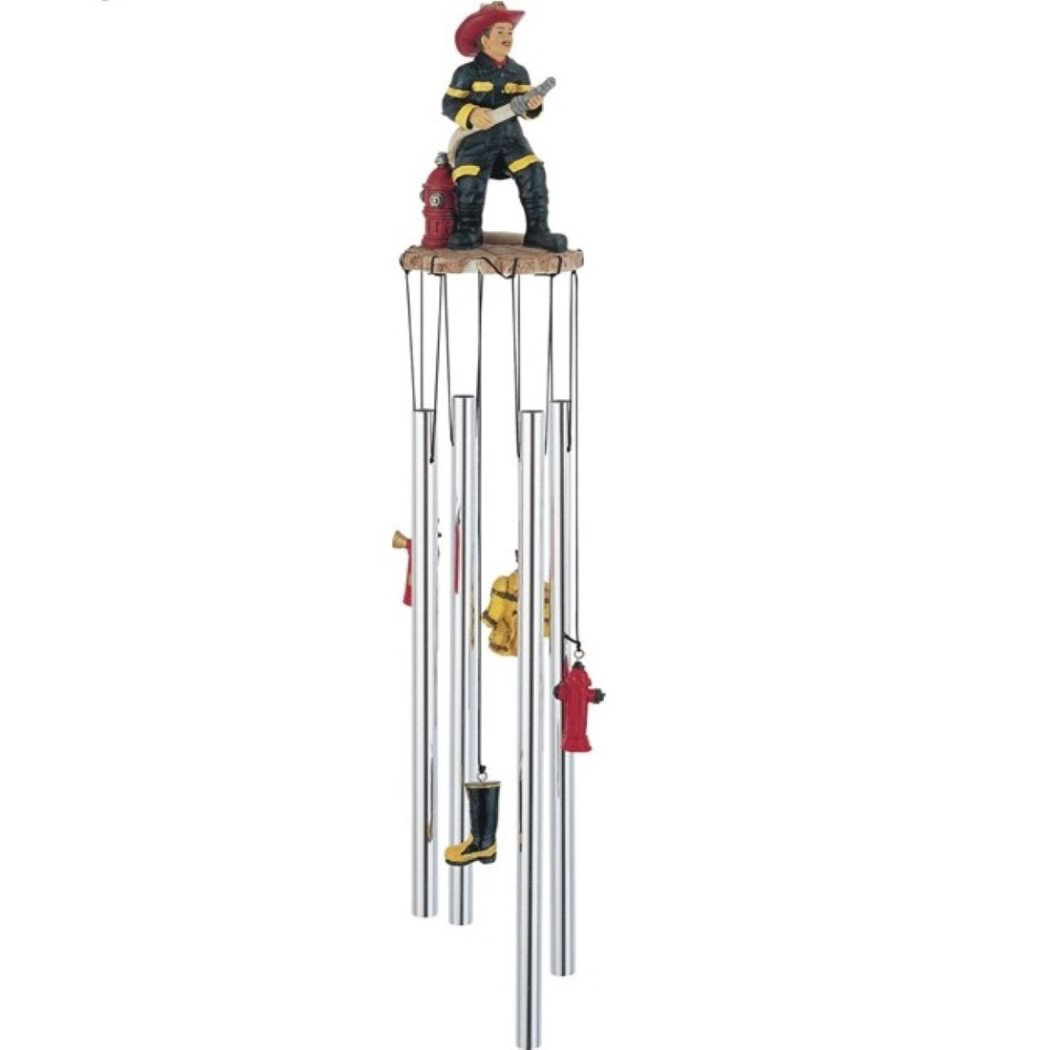 Arlmont & Co. Kishla US Fireman on Duty Round Top Wind Chime - Wayfair ...