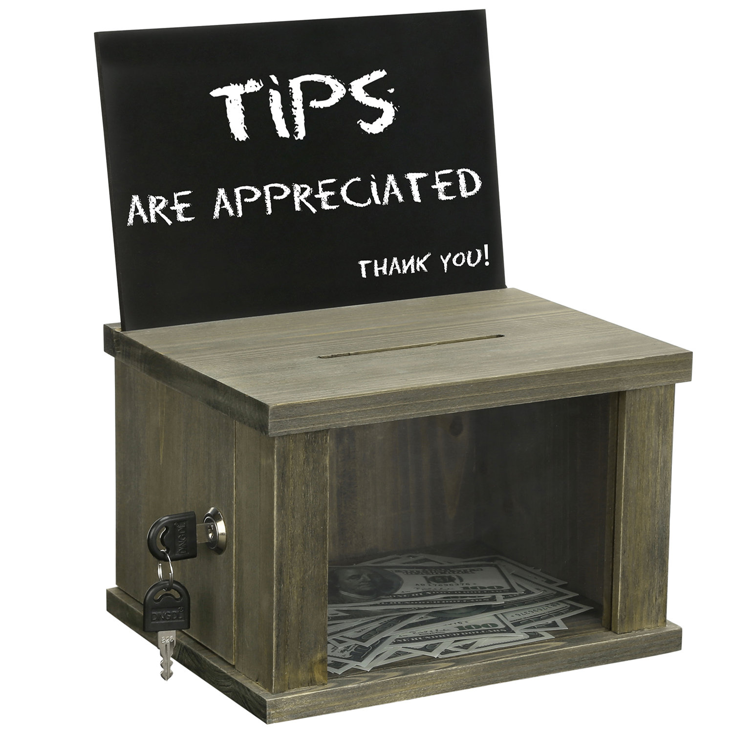 MyGift Vintage Solid Wood Suggestion Donation Box | Wayfair