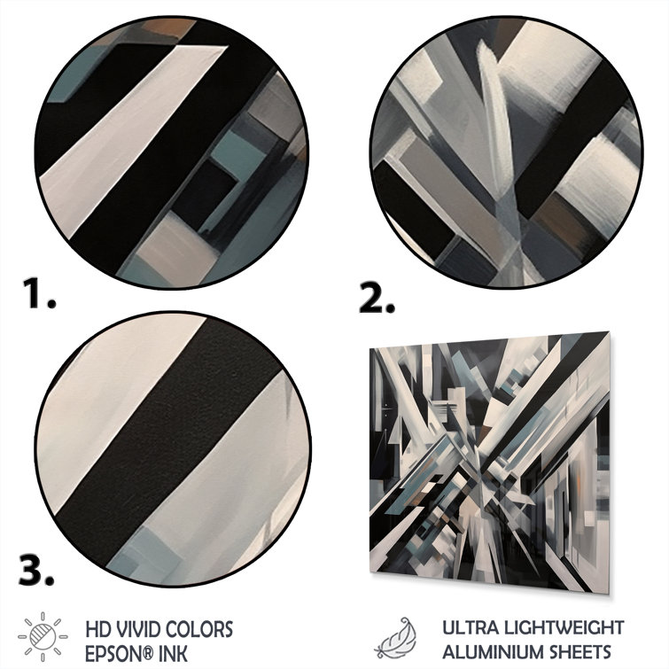 Ivy Bronx Duket Duket Mid Century Chromatics V On Metal Print - Wayfair ...