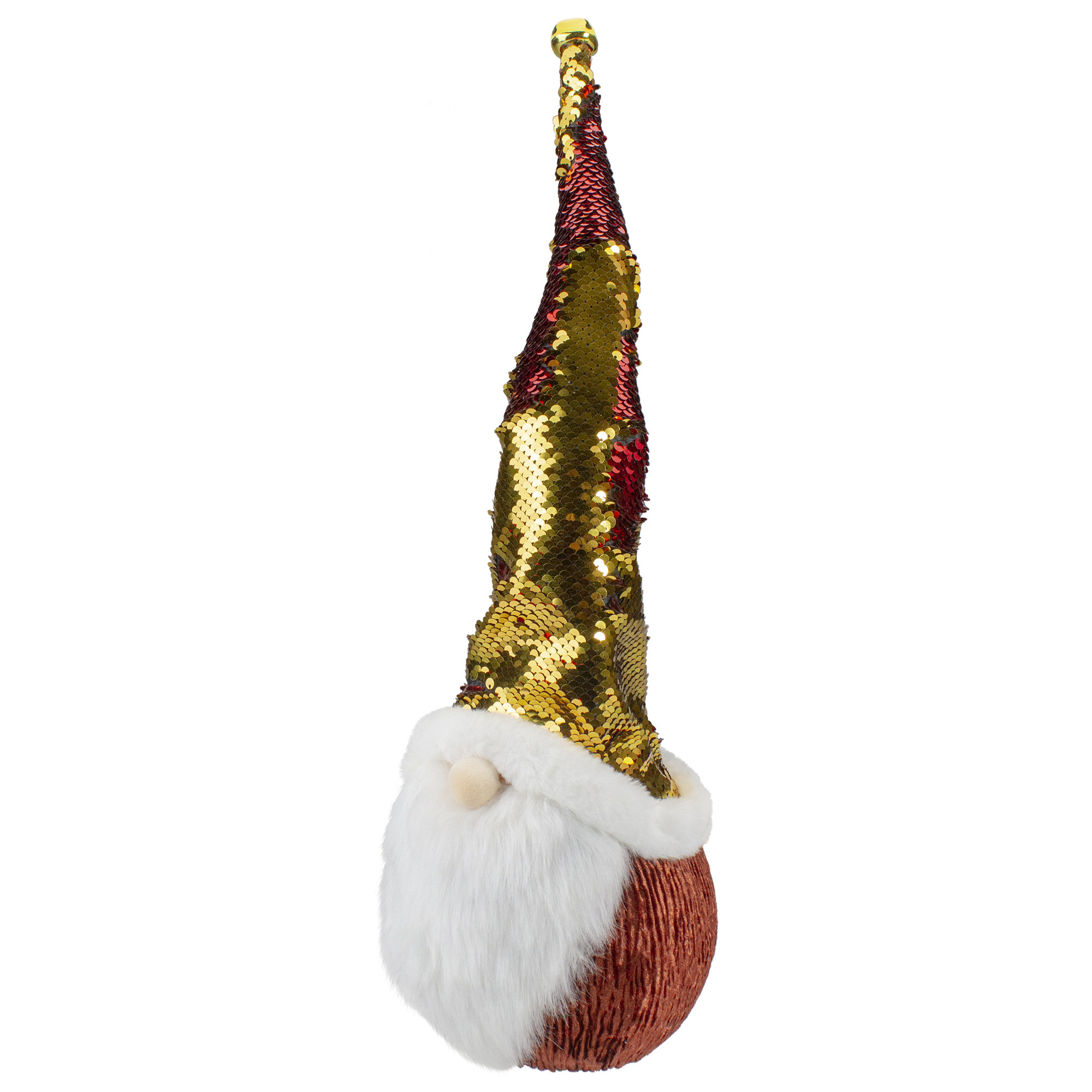 Northlight Seasonal 20" Gold Sequin Santa With A Pointed Winter Hat ...