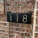 PRO-DF Address Plaque for Backlit LED Numbers, Black & Reviews | Wayfair