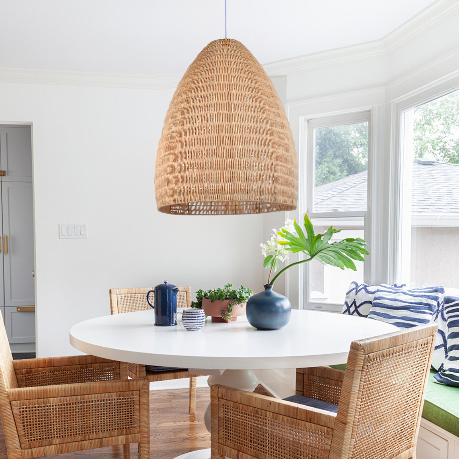 Bayou Breeze Blagovesta 1 - Light Yellow Bell Pendant | Wayfair