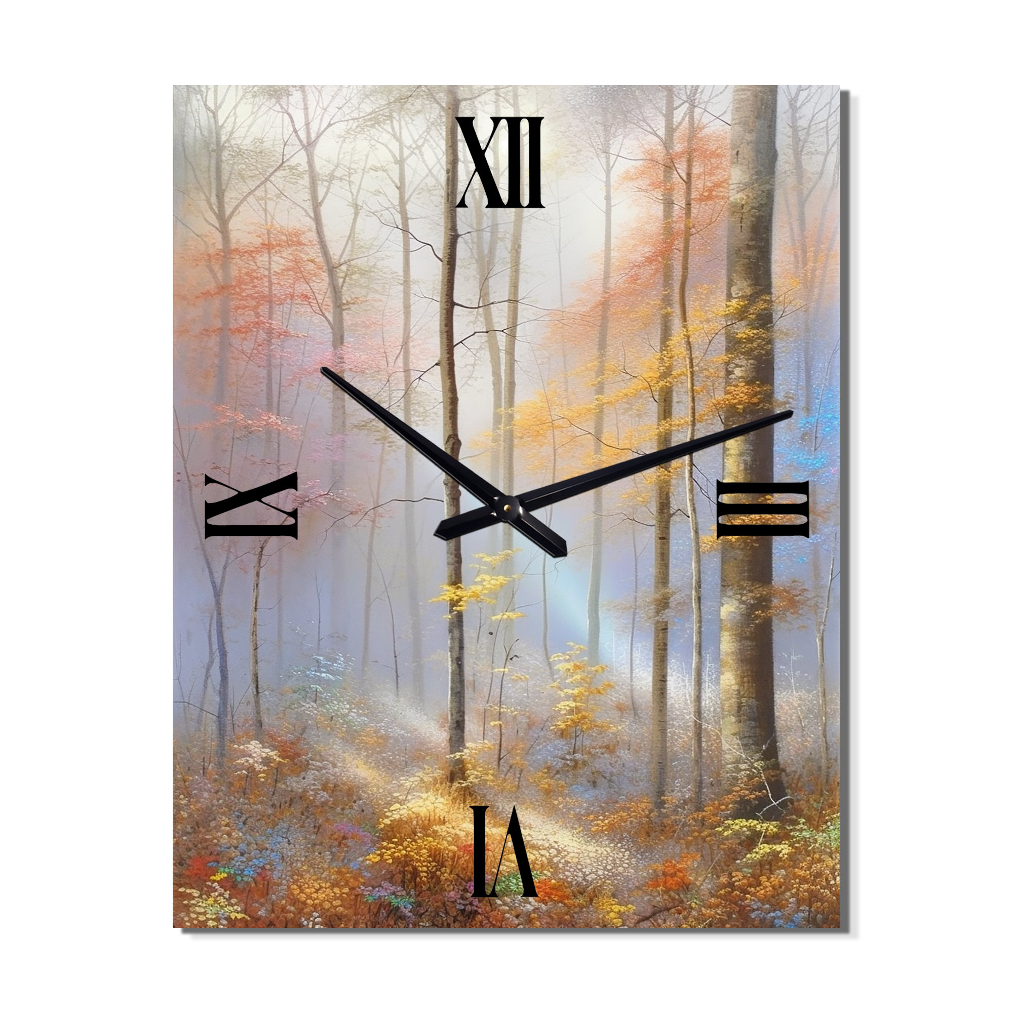 Latitude Run® Gentle Pastel Evening Glow Through Forest Trees ...