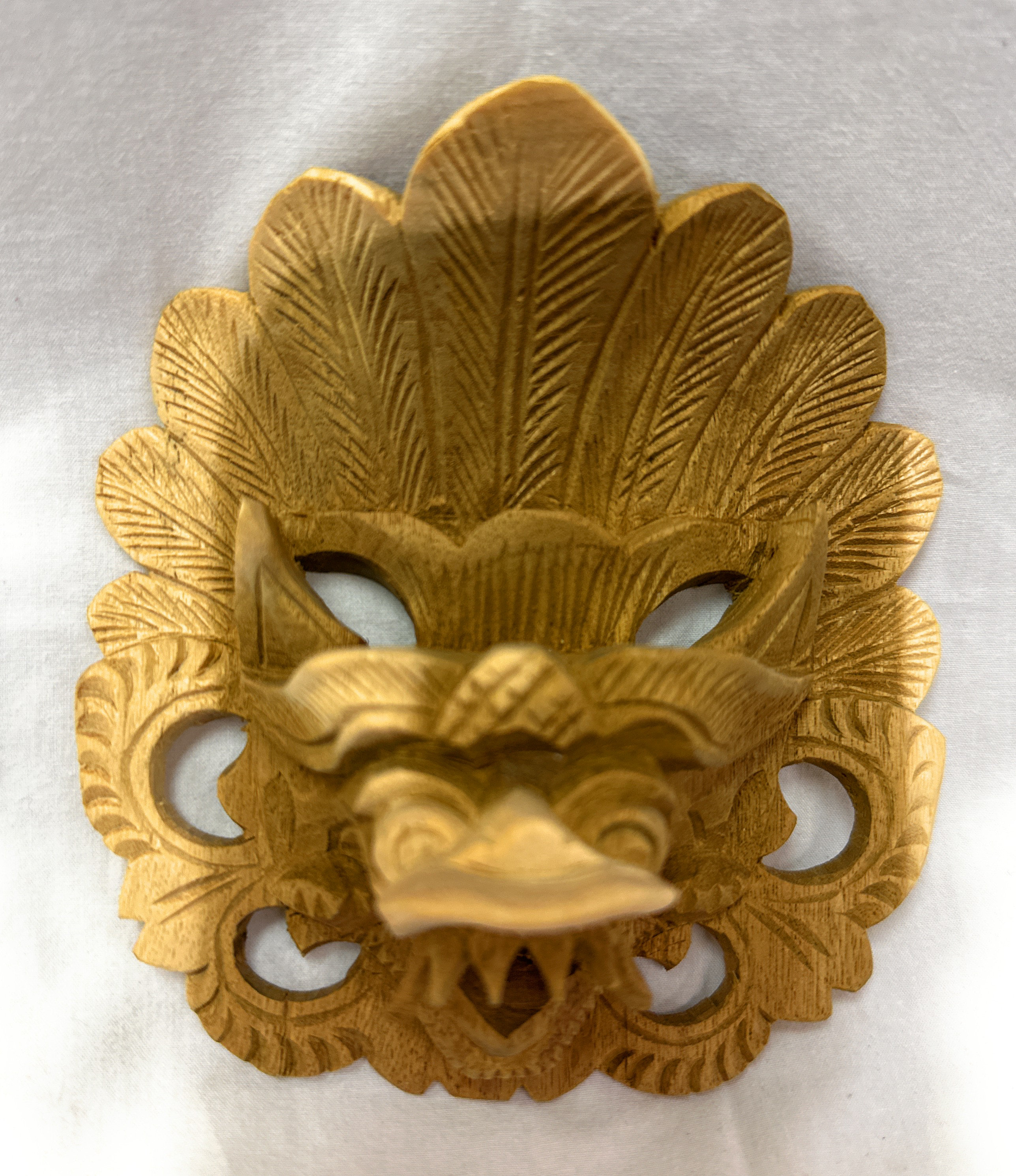 Bungalow Rose Hand Carved Solid Wood Barong Mask 14 Cm | Wayfair
