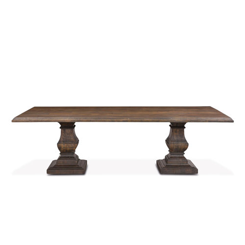 Farmhouse & Rustic Double Pedestal Dining Tables | Birch Lane