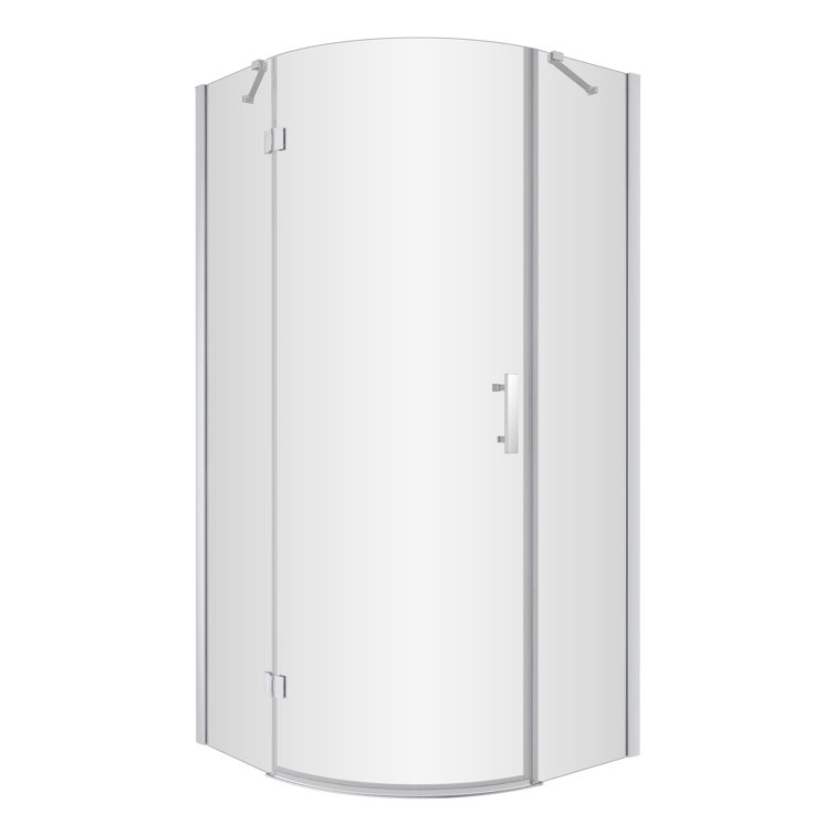 Belfry Bathroom Colombo 90cm W x 90cm D x 195cm H Quadrant Sliding Door ...