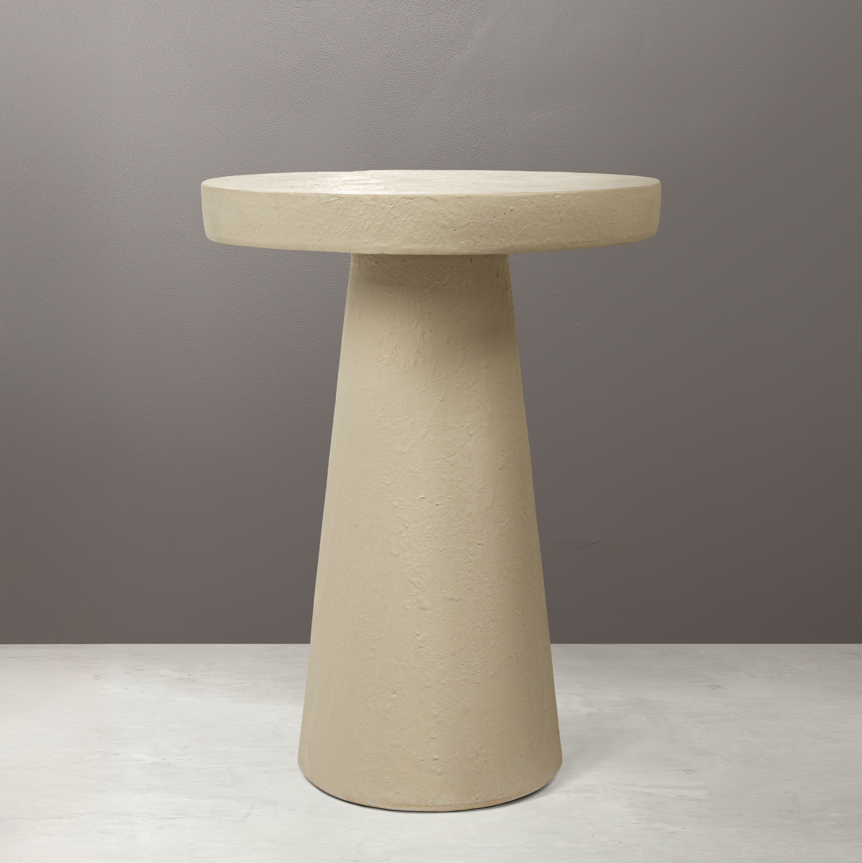 Wrought Studio™ Oltman Magnesium Oxide Tapered Side Table | Wayfair