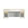Latitude Run® Dermid 87" Wood Office Reception Desk Counter & Drawers ...