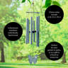 Gracie Oaks Perianne Laser Etched Painted Wood Hand Tuned Wind Chime ...