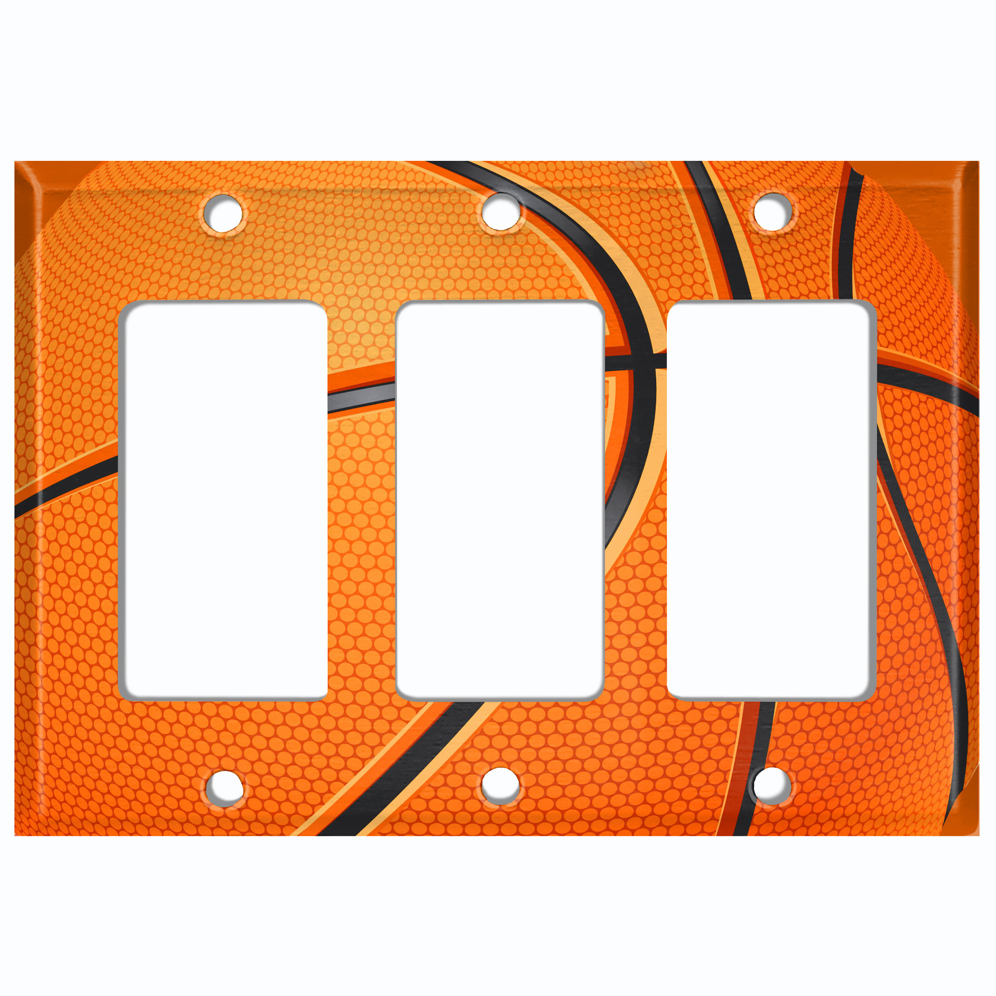 WorldAcc Basketball 3-Gang Toggle Light Switch Wall Plate | Wayfair