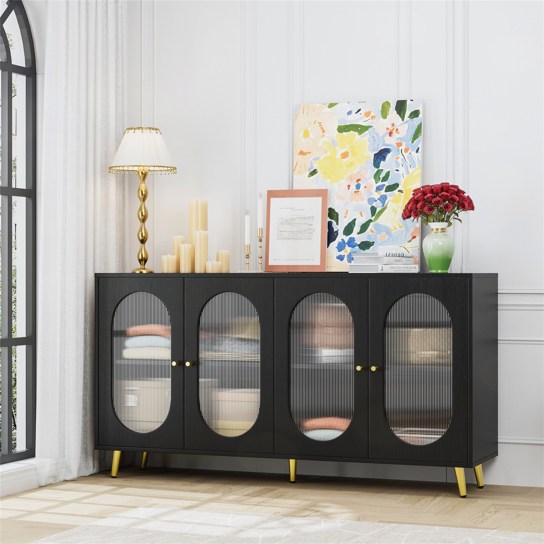 Ophelia & Co. Versatile Detachable Shelf Sideboard Cabinet for All ...