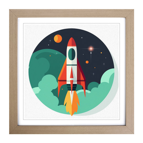 Isabelle & Max Rocket Precisionism - Single Picture Frame Art Prints on ...