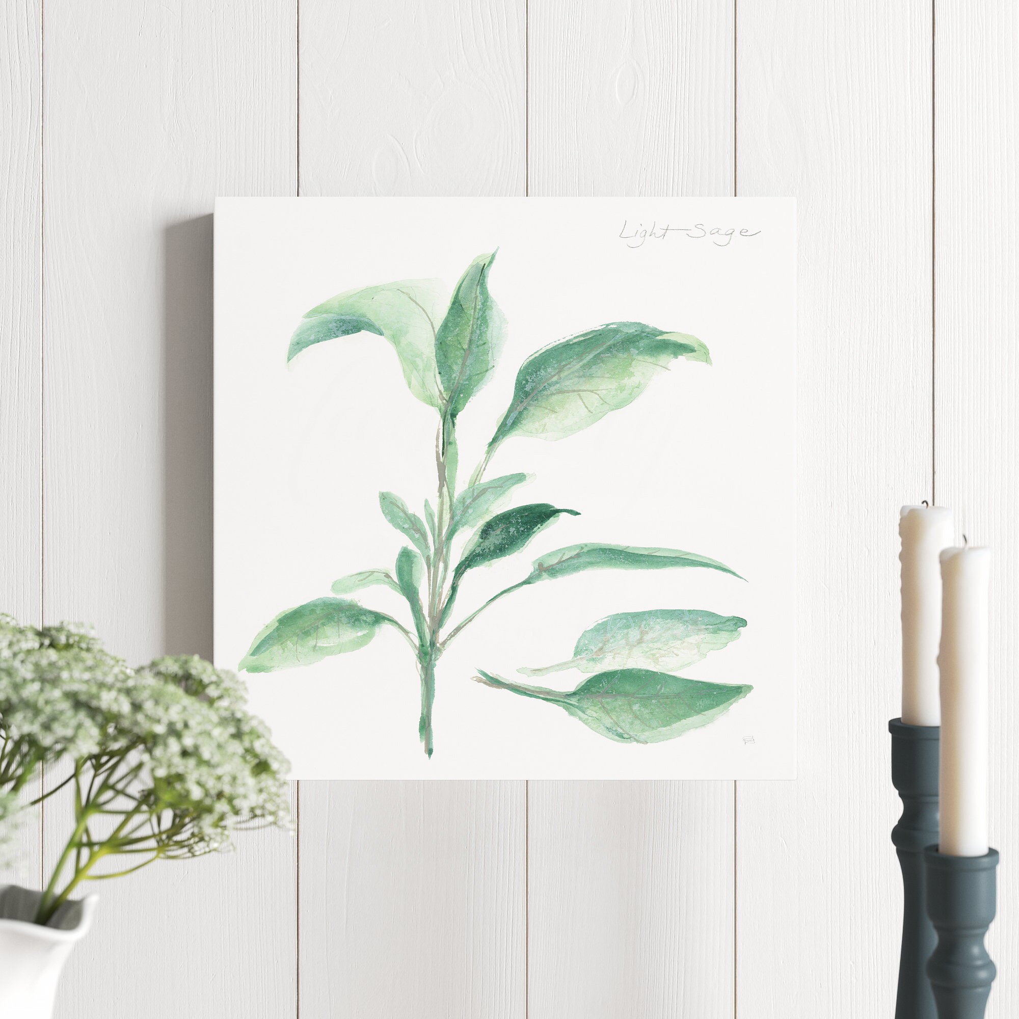 Gracie Oaks Sage II by Chris Paschke - Wrapped Canvas Painting Print ...