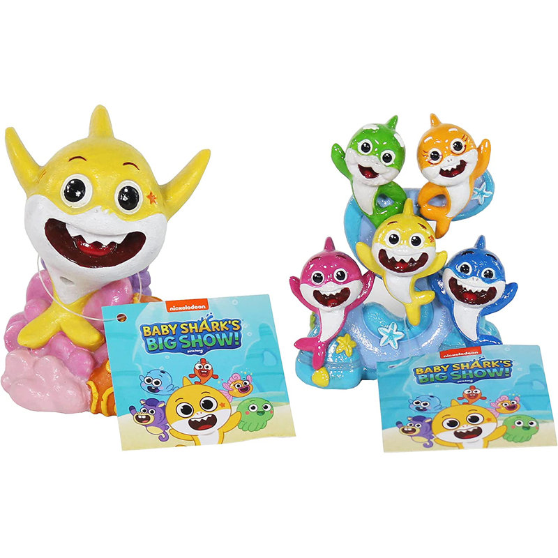 Penn Plax Baby Shark 2-Piece Aquarium Decoration Bundle | Wayfair
