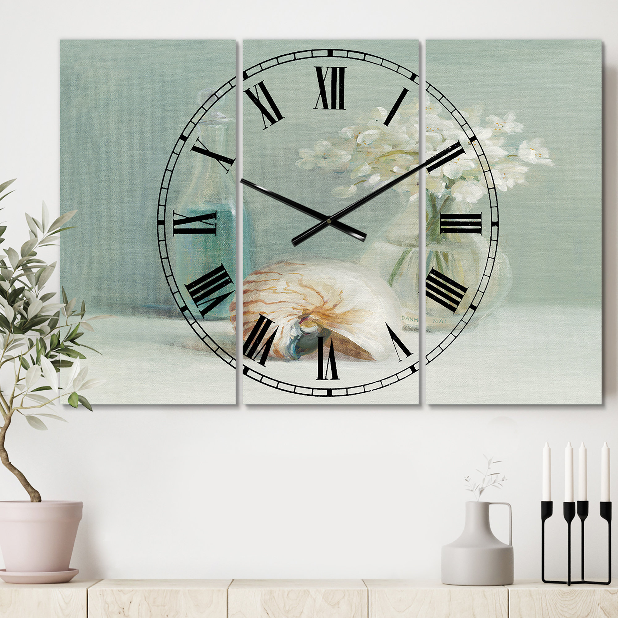 The Twillery Co.® Swigart Oversized Farmhouse Wall Clock | Wayfair