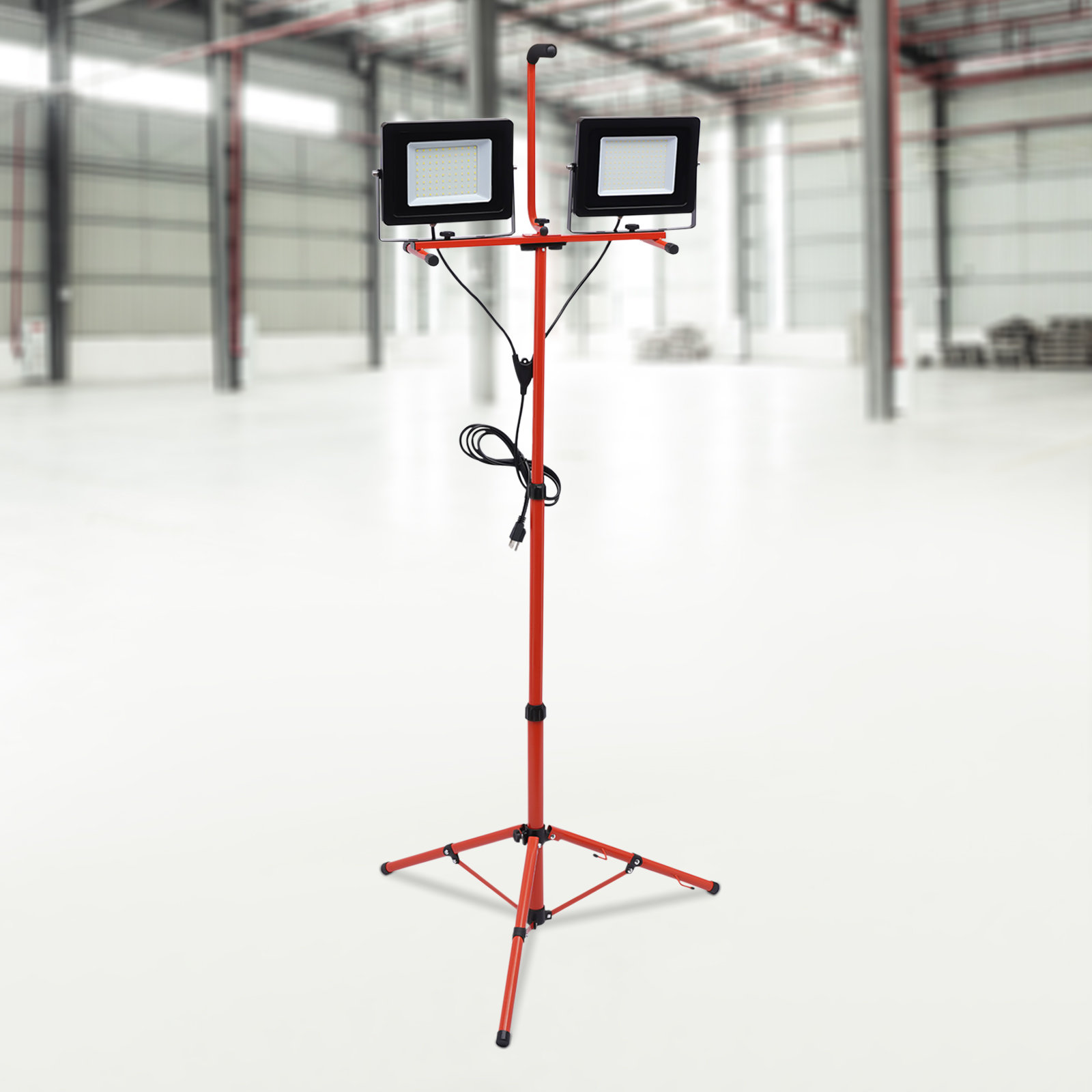 Lomana 2*50W 10000LM 5000K Adjustable Head LED Work Light With ...