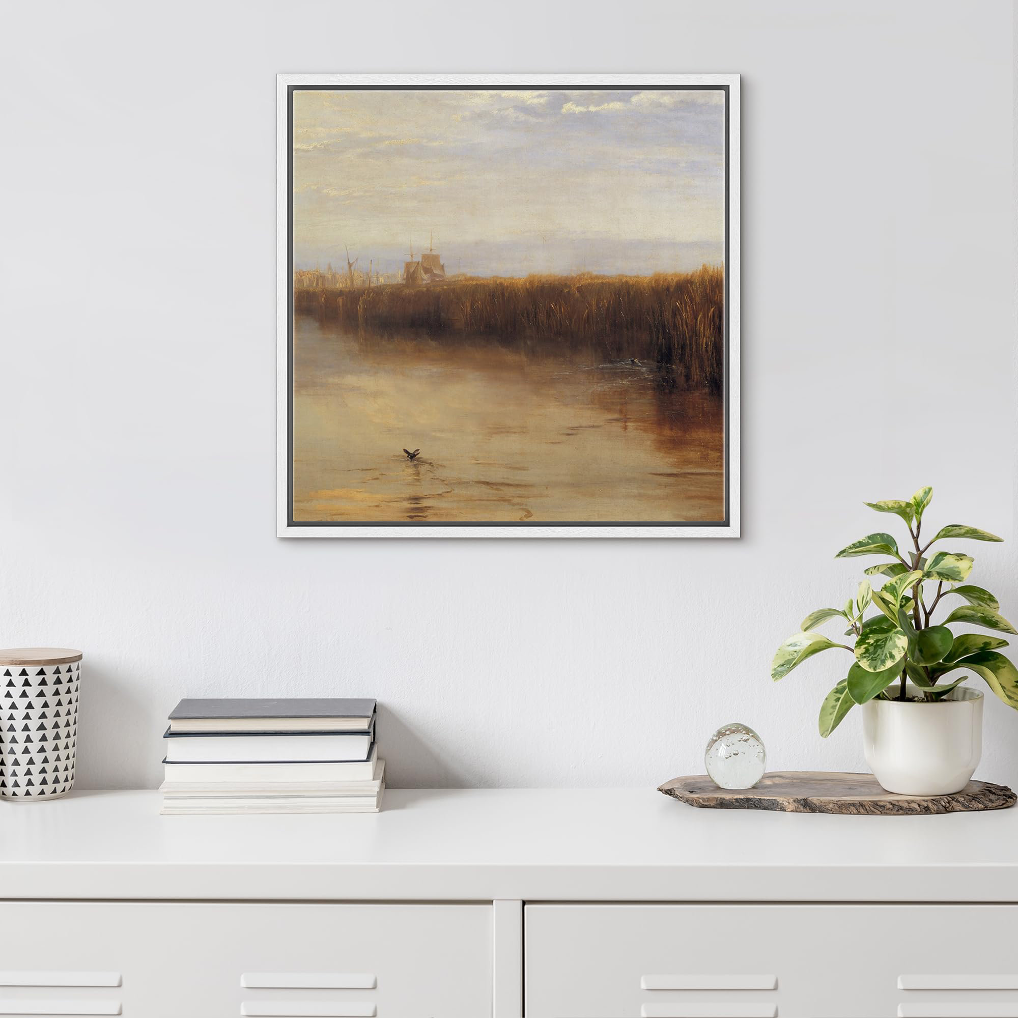 wall26 Minimalist Abstract Brown Field View Nature Wilderness Fine Art ...