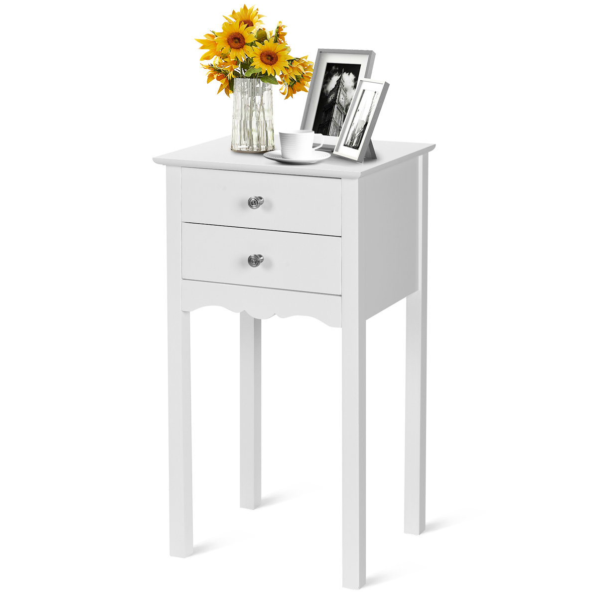 August Grove® Volz 2 - Drawer Nightstand & Reviews | Wayfair