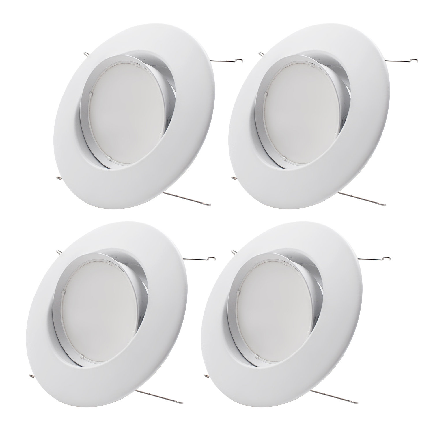 TORCHSTAR 7.3" LED Gimbal Recessed Light, Adjustable Ceiling DownLight ...