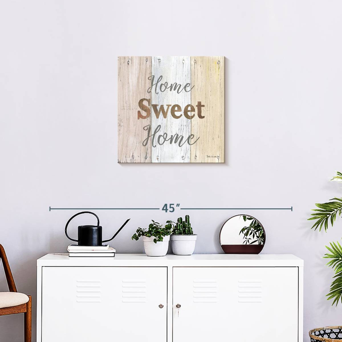 Trinx Kema Farmhouse Home Sweet Home Wall Sign | Wayfair