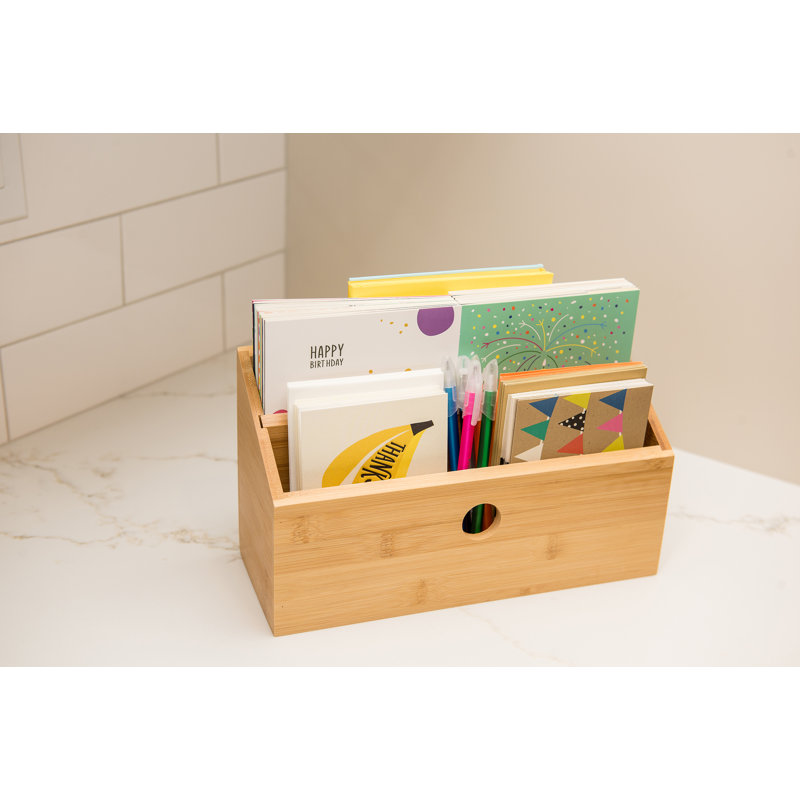 Lipper Bamboo 2-slot Organizer | Wayfair