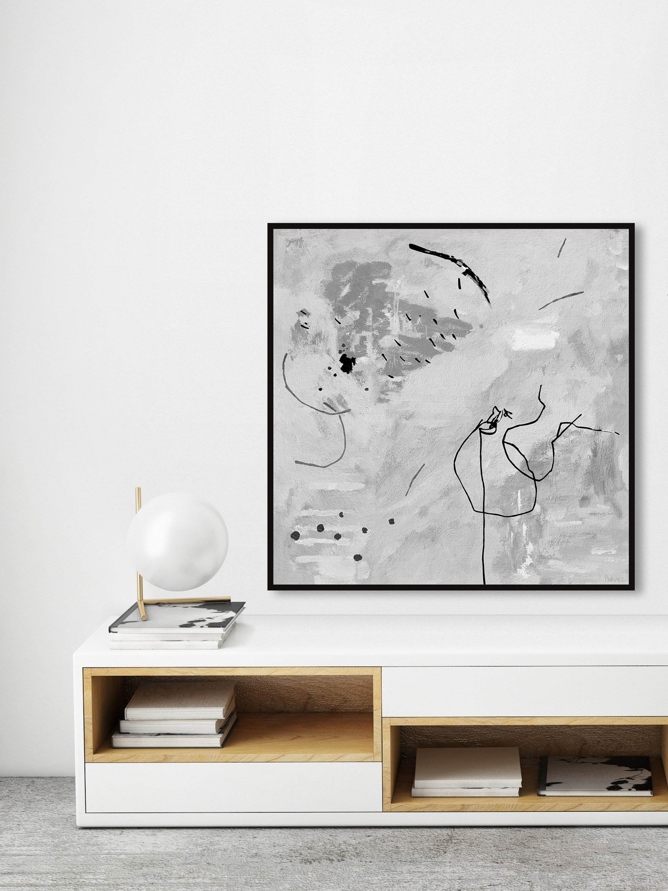 Orren Ellis Random Division by Parvez Taj - Floater Frame Print on ...