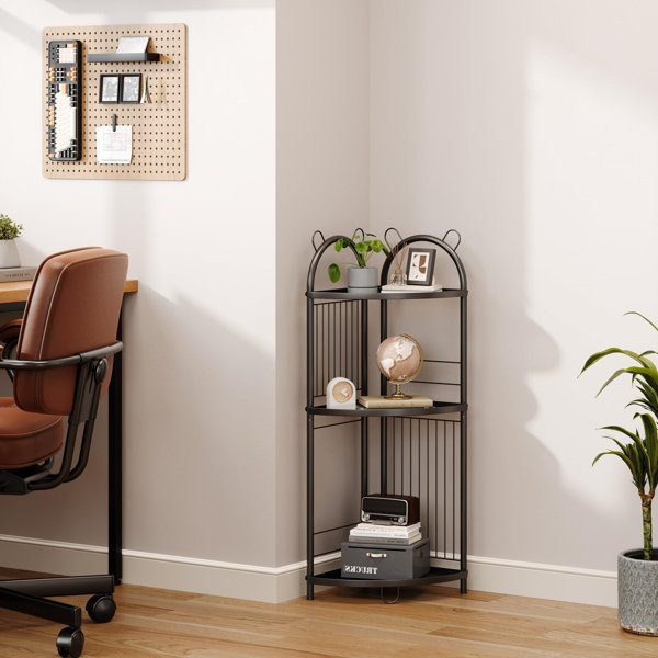 Ebern Designs Small Corner Shelf Metal Bathroom Corner Shelf Bathroom ...