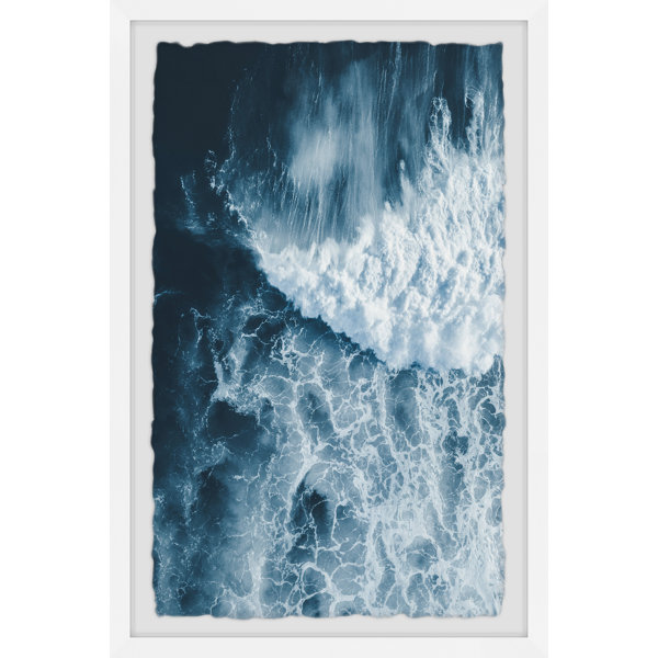 Highland Dunes 'Raging Waves' - Picture Frame Photograph Print on Paper ...
