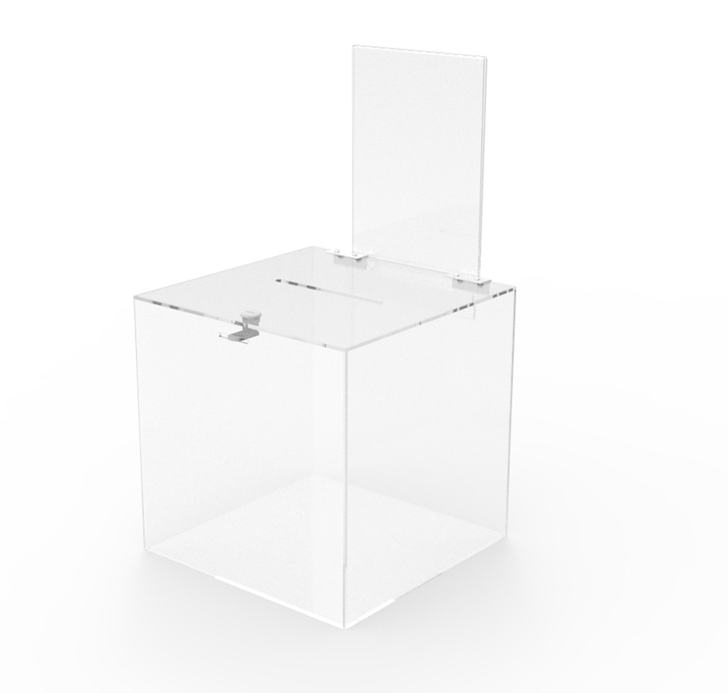 FixtureDisplays 18.31" H x 10" W Acrylic Trophy Display Case With 5.5X8 ...