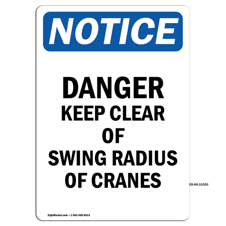 SignMission Danger Keep Clear Of Swing Sign - Wayfair Canada