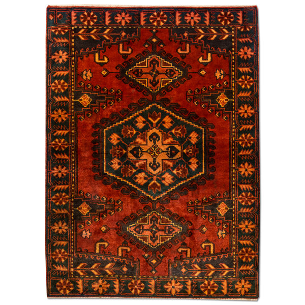 Bloomsbury Market Handgefertigter Teppich Pratcher in Rot | Wayfair.de