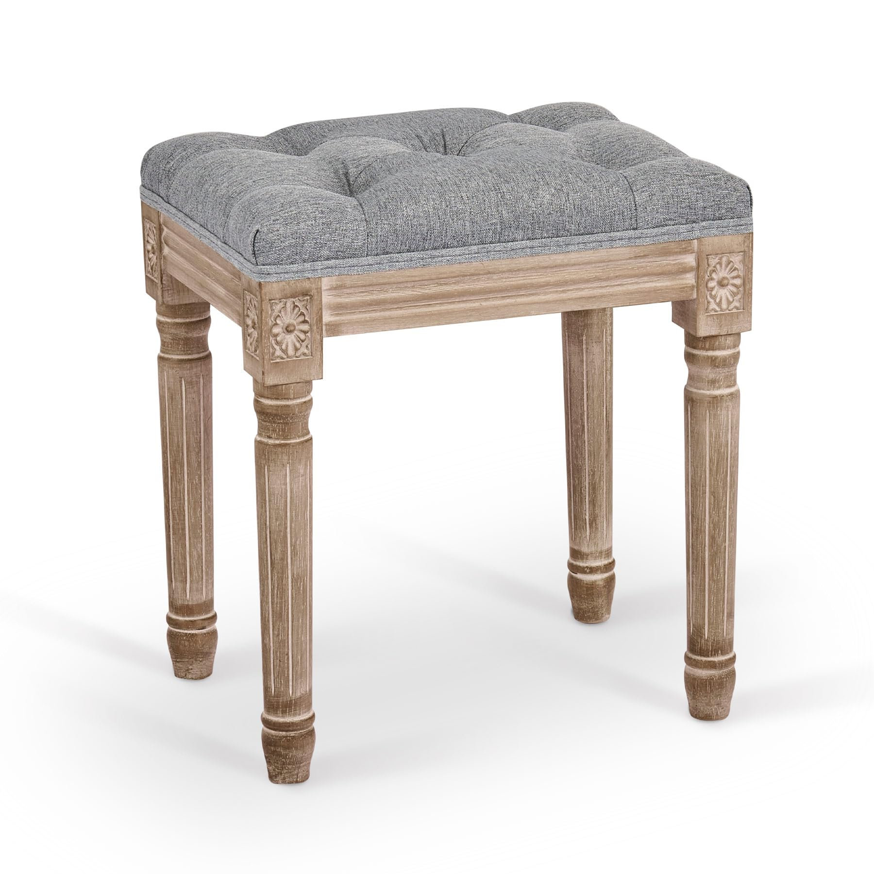 Ophelia & Co. Darielle Unfinished Solid Wood Accent Stool | Wayfair