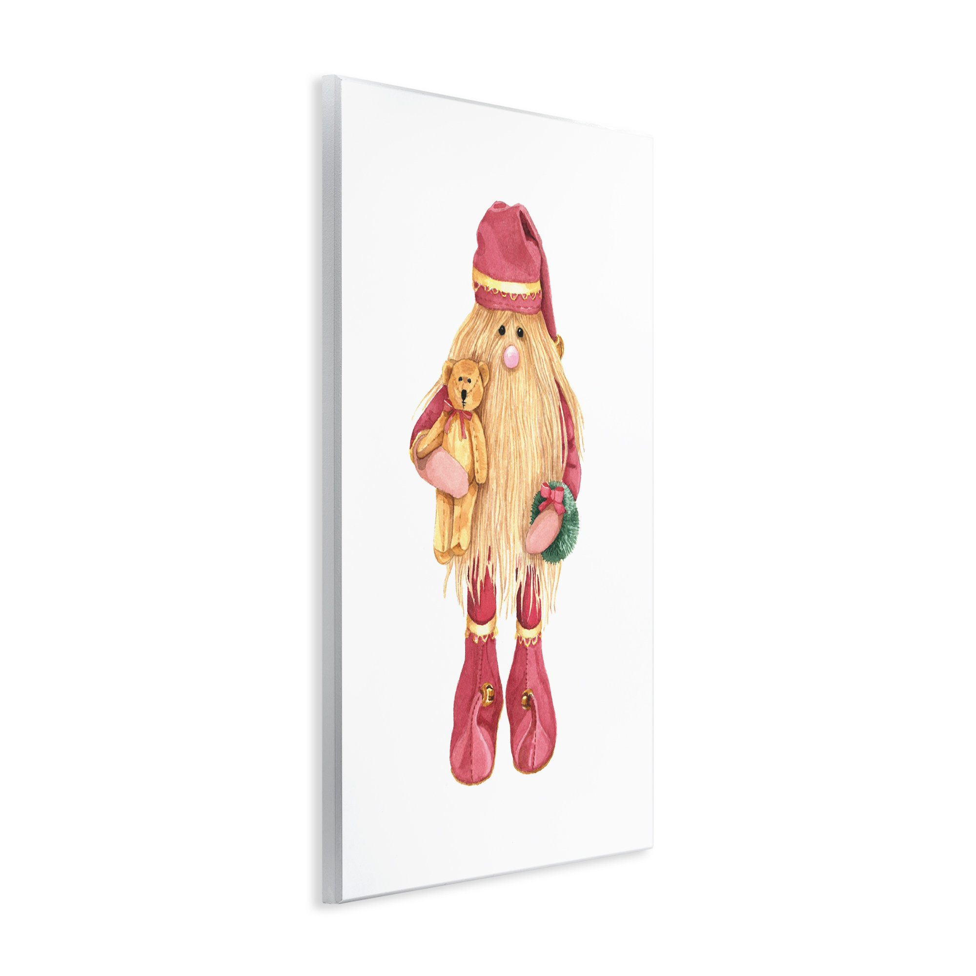 One Allium Way® Santa's Elf with Teddy Bear Wall Plaque, design by ...