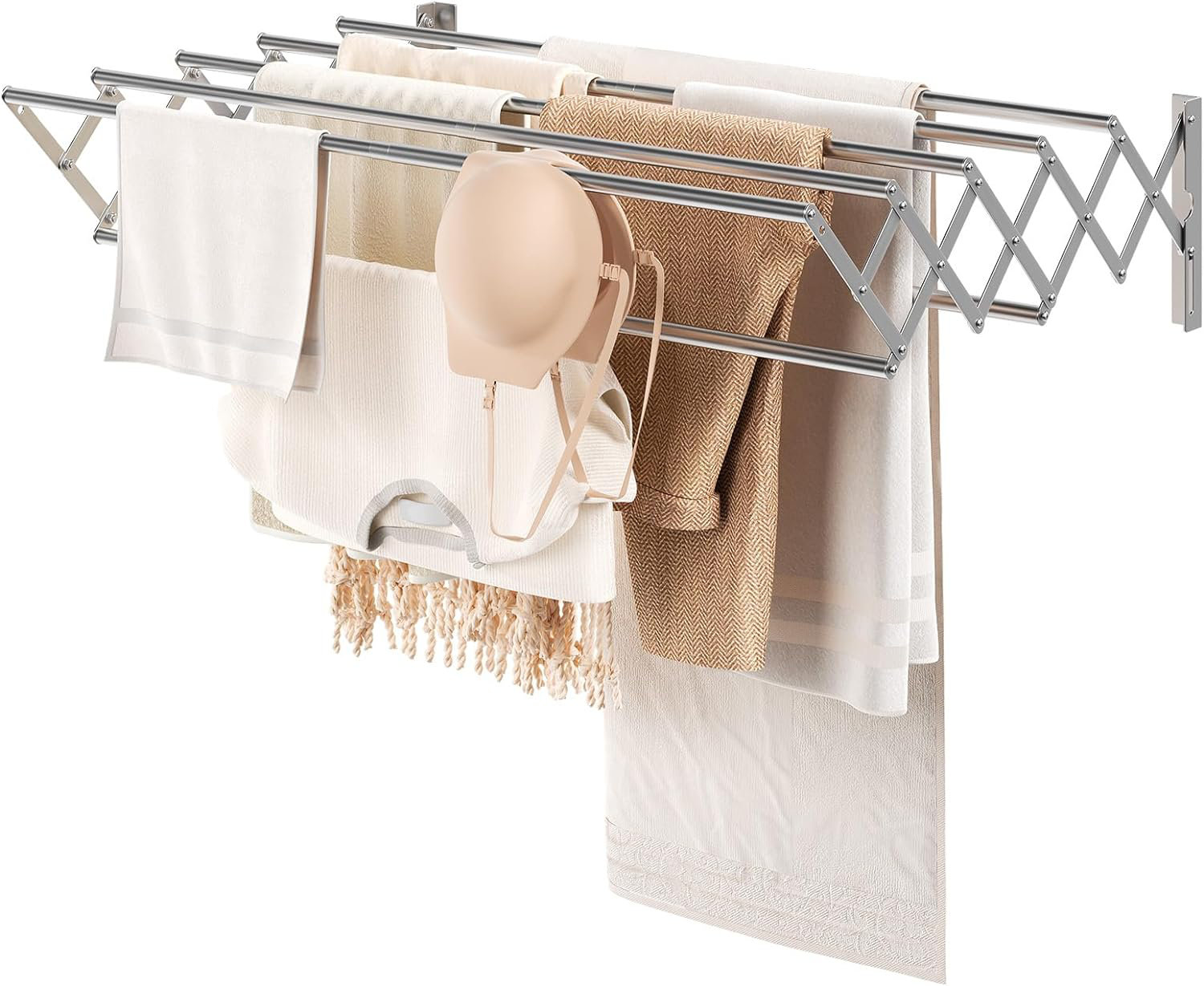 Rebrilliant Metal Wall-Mounted Drying Rack | Wayfair