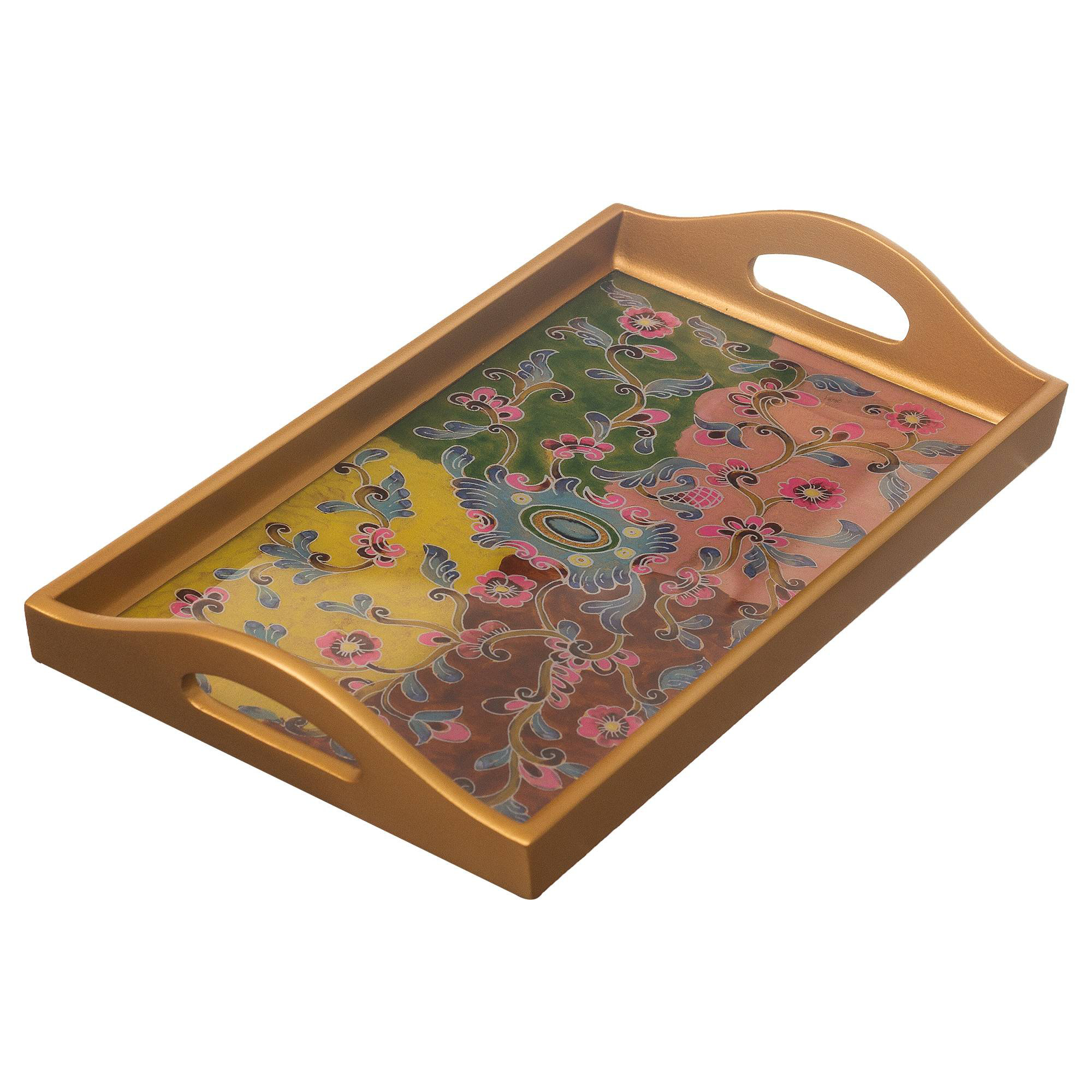 Alcott Hill® Alcott Hill Miraflores Flora Serving Tray | Wayfair