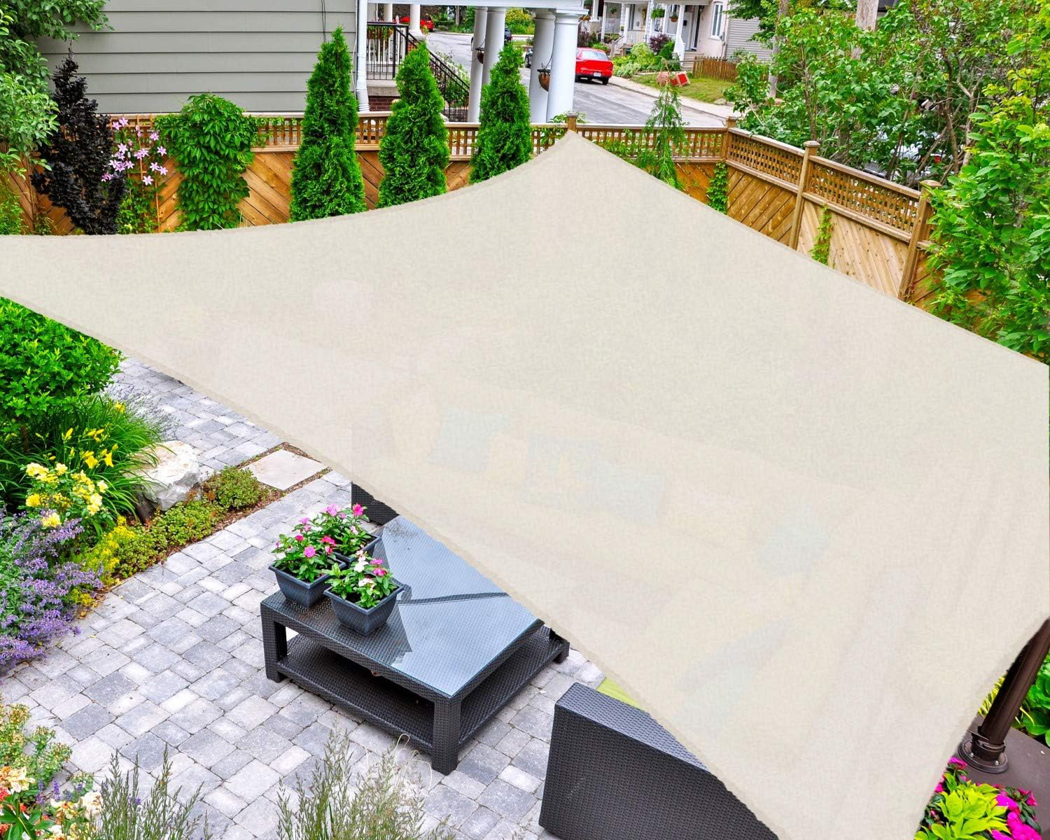 ELLAAURORA Waterproof Sun Shade Sails Canopy Awning Shelter - Wayfair ...