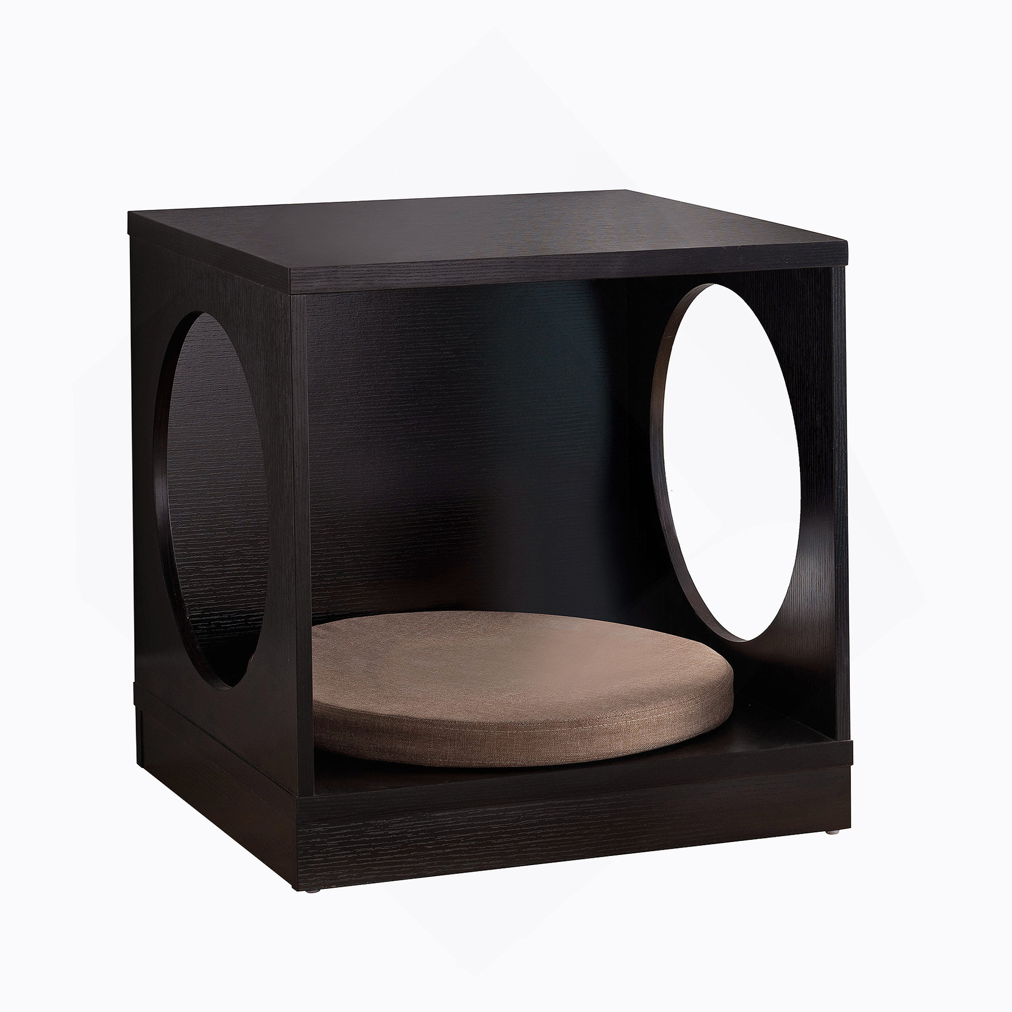 Ebern Designs Circle Design Comfortable Pet End Table with Removable ...