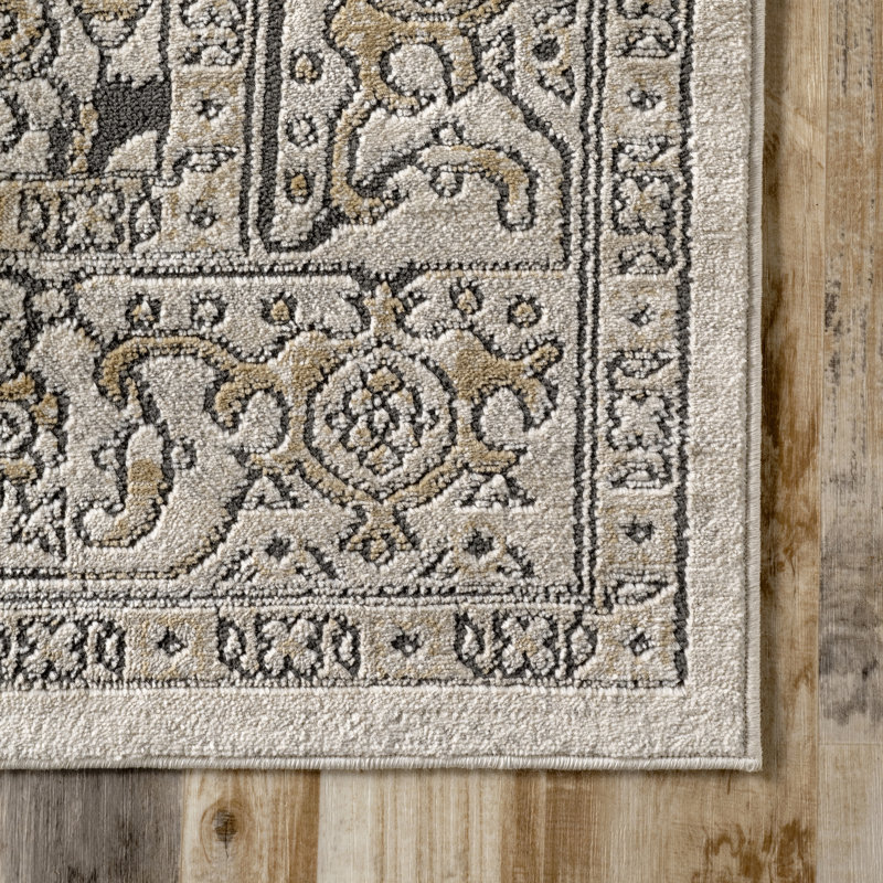 Bungalow Rose Oriental Beige/Gray Area Rug & Reviews | Wayfair