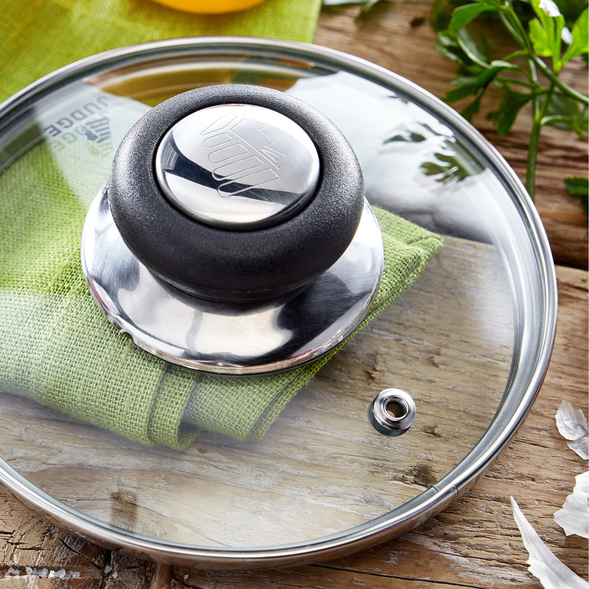 Judge Vista 6 Piece Stainless Steel Pan Set with Glass Lids, 14cm milk ...