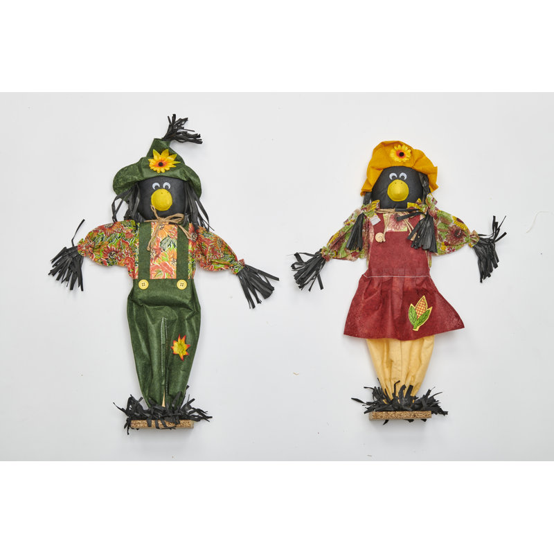The Holiday Aisle® 2 Piece Standing Crow Set | Wayfair