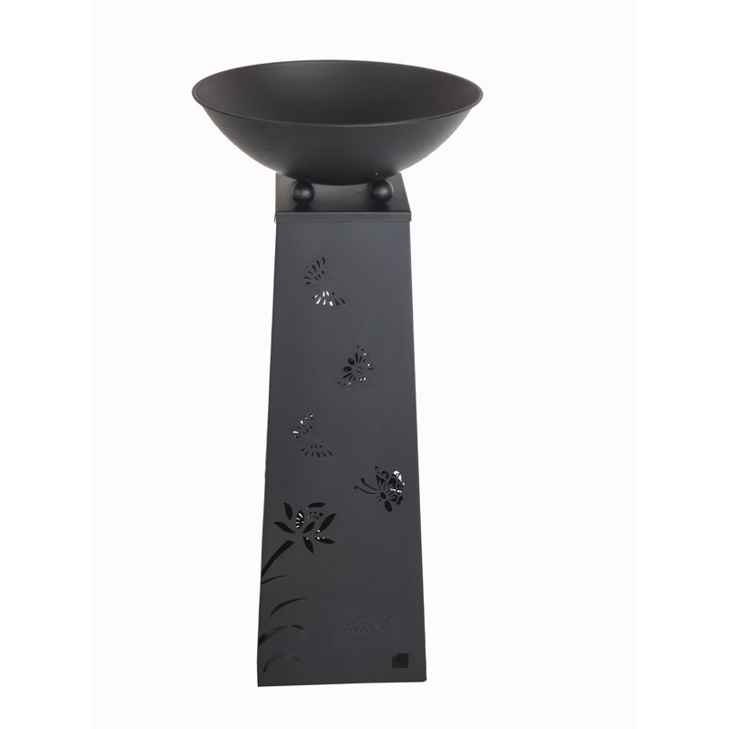 Hi-Line Gift Ltd. Solar Lighted Butterfly Metal Planter Holder | Wayfair