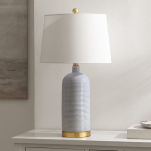 Sand & Stable™ Sevan 27" Blue/Gold Table Lamp & Reviews | Wayfair