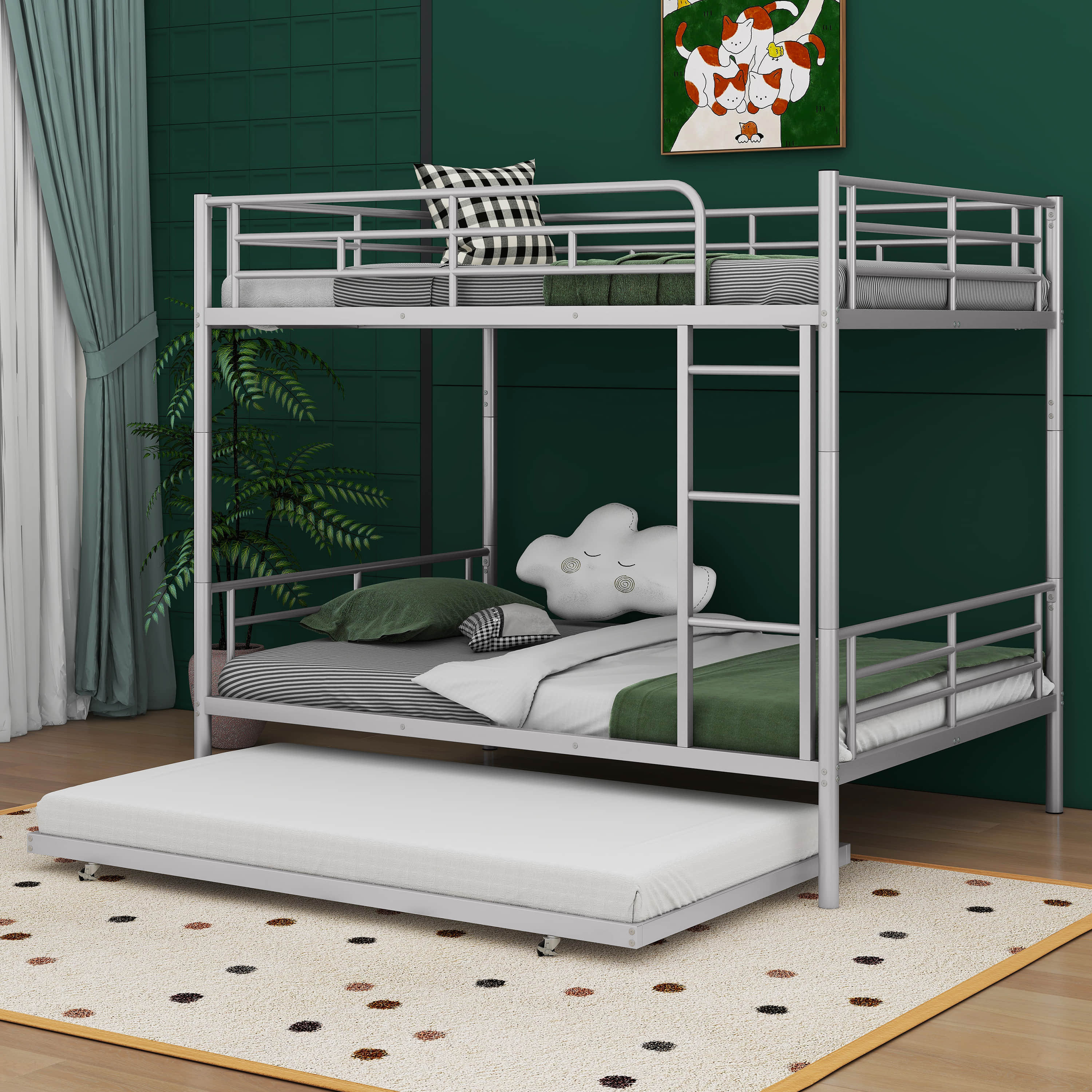 Isabelle & Max™ Alysin Full over Full Standard Bunk Bed with Trundle by ...