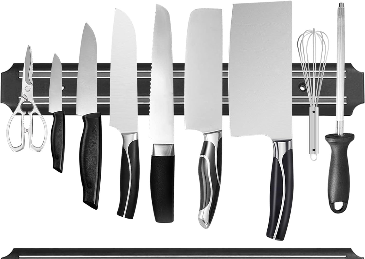 TWDAI Magnetic Knife Storage Strips, 15-Inch Double Set, Multipurpose ...